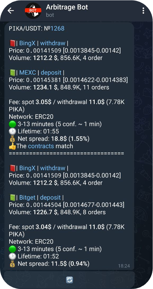 Scanner for crypto arbitrage - Arbitrage Labs
